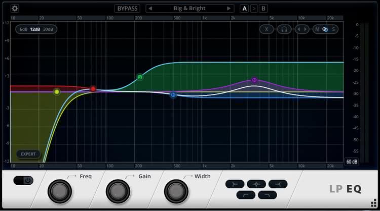 LP EQ i przetwarzanie Mid-Side